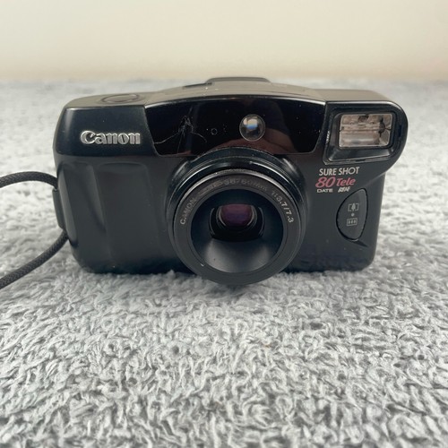 Canon Sure Shot 80 Tele Date SAF 35mm Point & Shoot Camera Tested Works ...