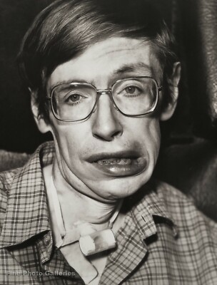 1992 Vintage HERB RITTS Physicist STEPHEN HAWKING Science ALS Photo Art ...