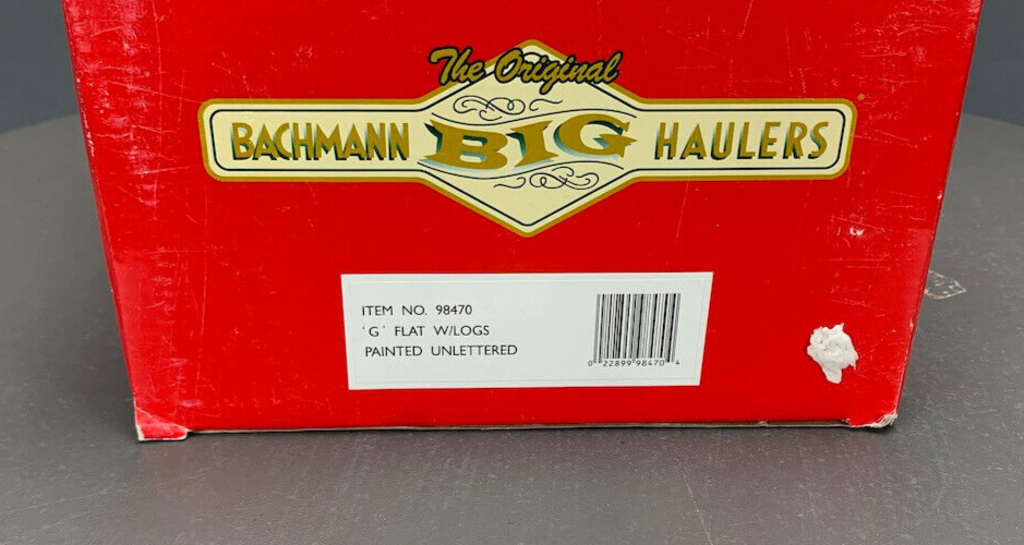 G Scale Bachmann 98470 Log Car Flat w/Logs G409 LZ | eBay