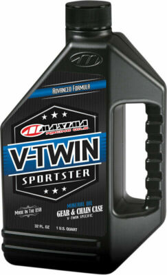 Maxima Racing V-Twin Sportster Transmission & Primary Chain Case Fluid ...
