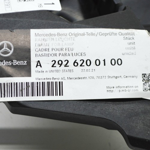 OEM MERCEDES-BENZ M-CLASS W166 LEFT HEADLIGHT BRACKET A2926200100 2015 ...