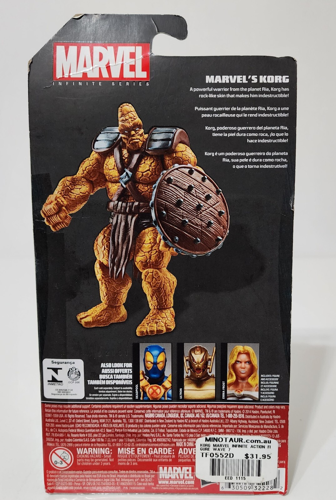 Marvel Infinite Series Marvel's Korg Action Figure Collection Hasbro | eBay