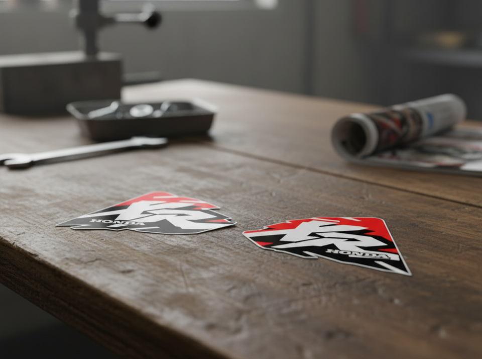 🔴⚫ Tank Decals Graphics | For Honda XR400 XR 400 – Year 1997 red black ...