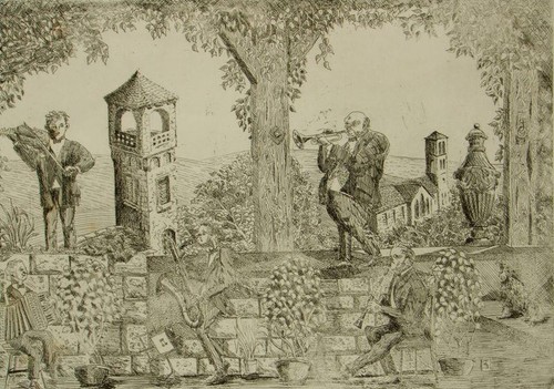 (2) Two Alfred Sharp original limited edition etchings ‘Overture ...