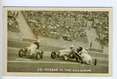 Los Angeles CA Ed Haddad Race Car RPPC Postcard | eBay