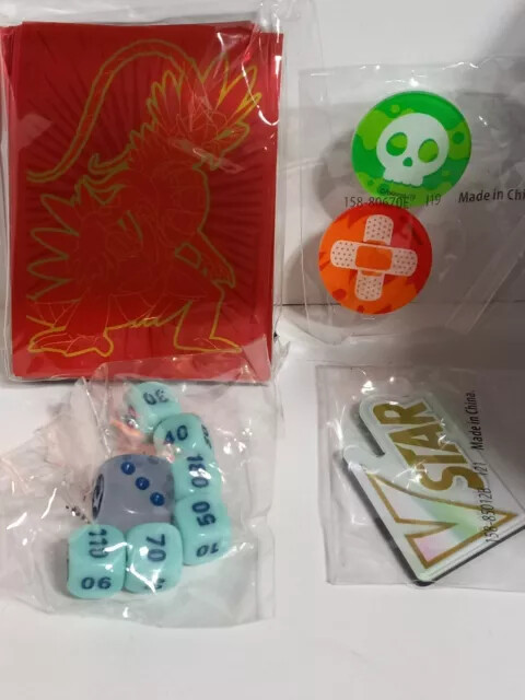 Pokemon TCG Accessories - ETB Card Sleeves, Dice Sets, Coin, Pins ...