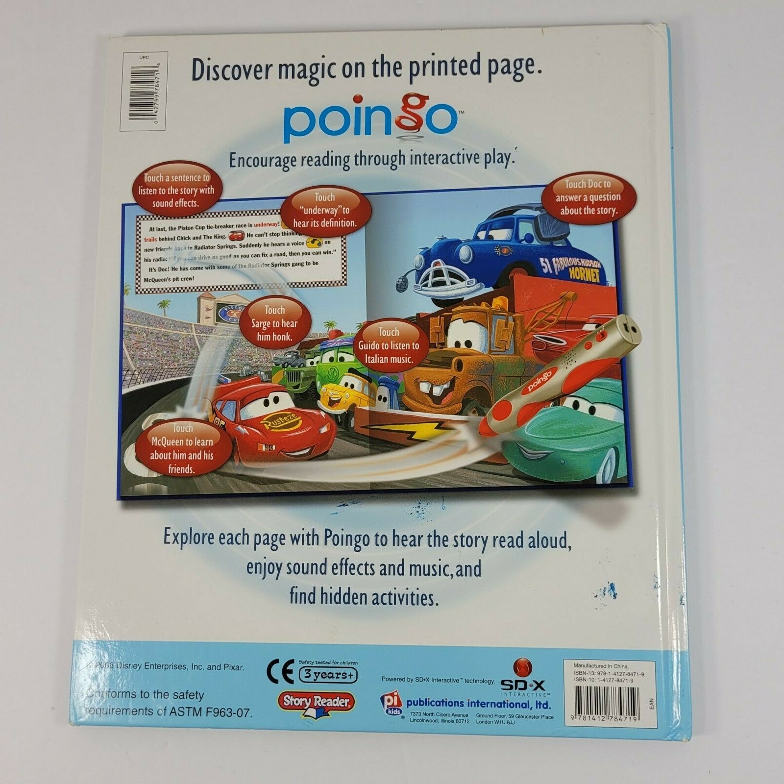 2 Poingo Story Reader Children's Large Hard Cover Books Finding Nemo ...