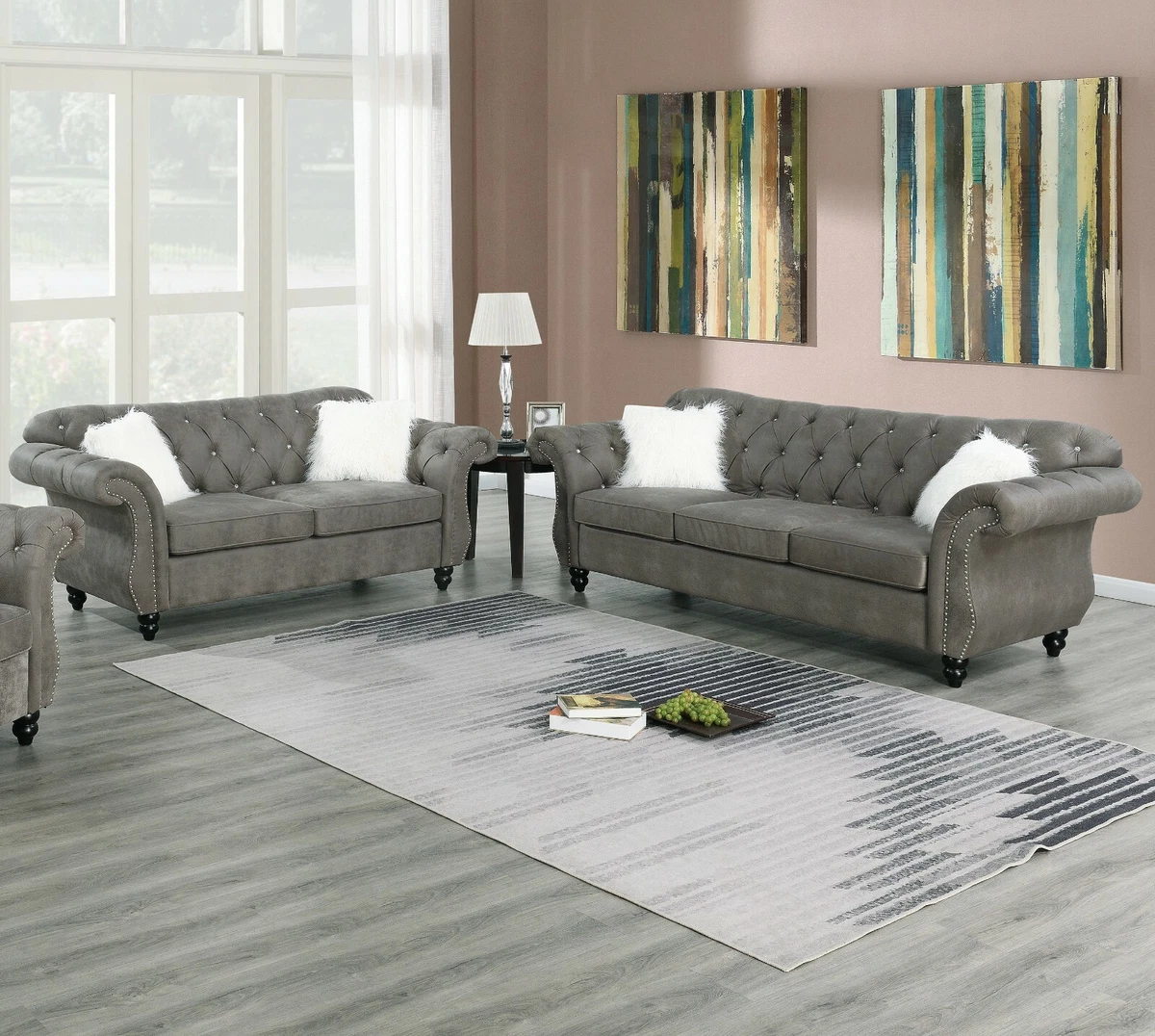 Gray Color Sofa Set | Baci Living Room