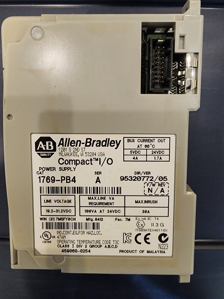 Allen Bradley 1769-PB4 CompactLogix 24V Power Supply | eBay