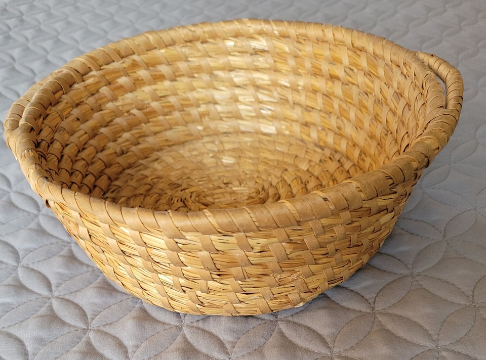 Old Basket Rye Grass Sweetgrass Vintage Antique Primitive Rustic ...