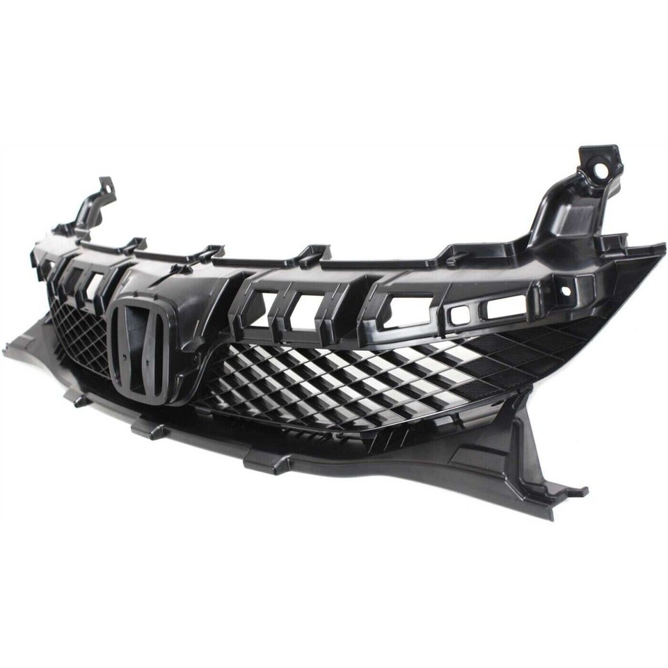 Front Bumper Cover Paintable & Grille Assembly Kit For 2009-2011 Honda ...
