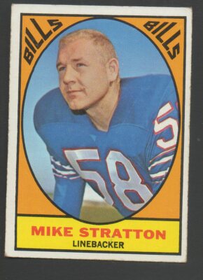 1967 Topps Football Card #29 Mike Stratton-Buffalo Bills Vg Ex Card | eBay