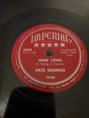 Imperial 78 RPM Fats Domino - How Long / Dreaming 5209 V R&B | eBay