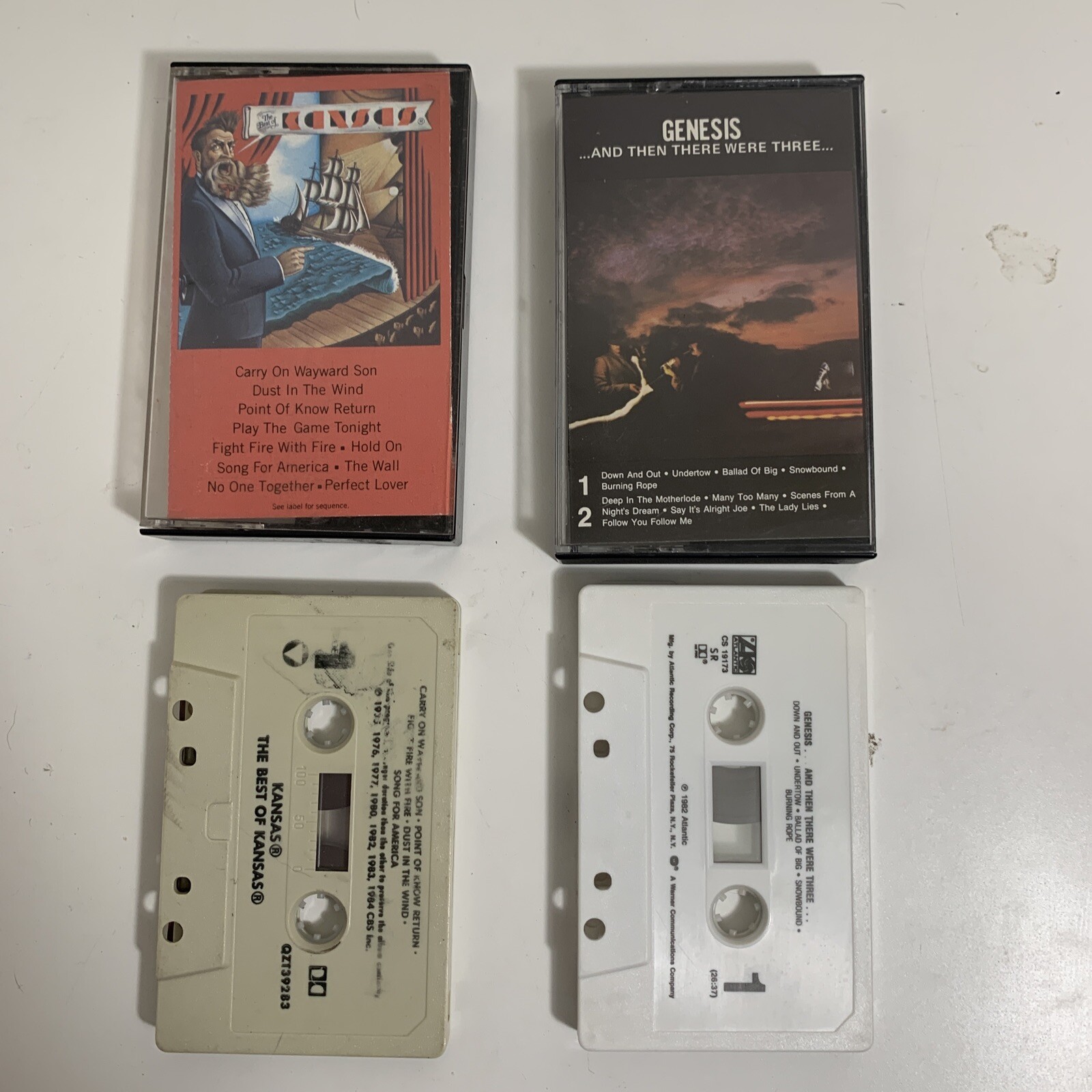 Vintage GENESIS And Then There Were Three & Best of Kansas Cassette ...