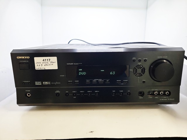 Onkyo TX-SR600 Black 6-Channel 120-Volt 60Hz Surround Sound Audio Video ...