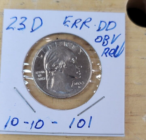 2023 D Error quarter Double Die Edith Kanaka Ole obverse and reverse ...