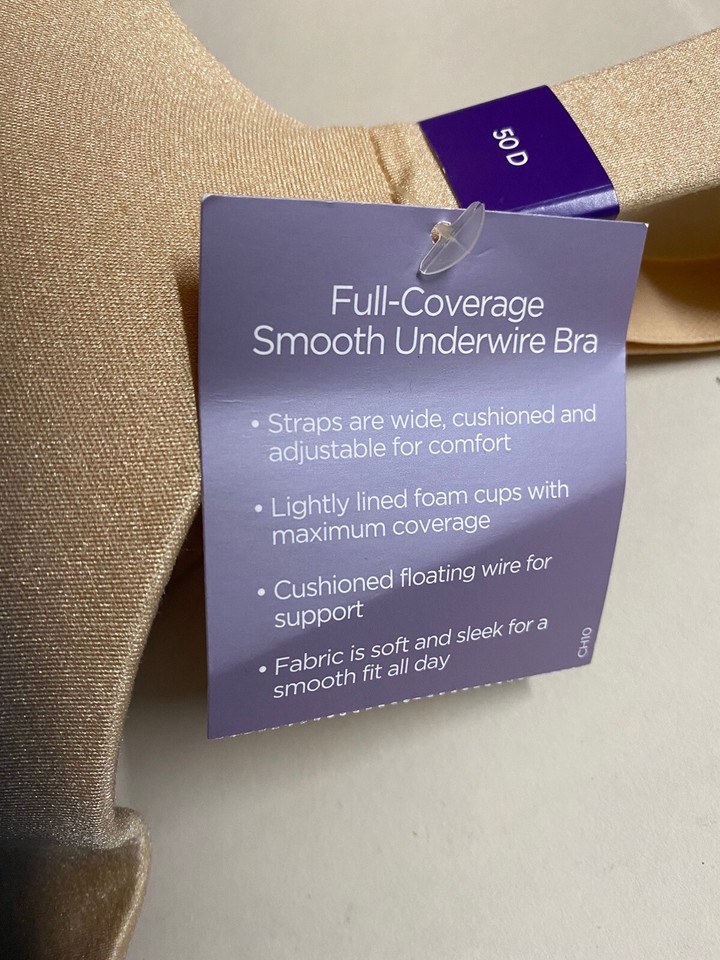 Catherines Full-Coverage Smooth Underwire Convertible Bra Women's Plus ...