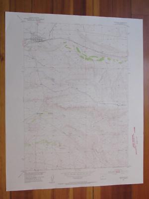 Shoshoni Wyoming 1953 Original Vintage USGS Topo Map | eBay