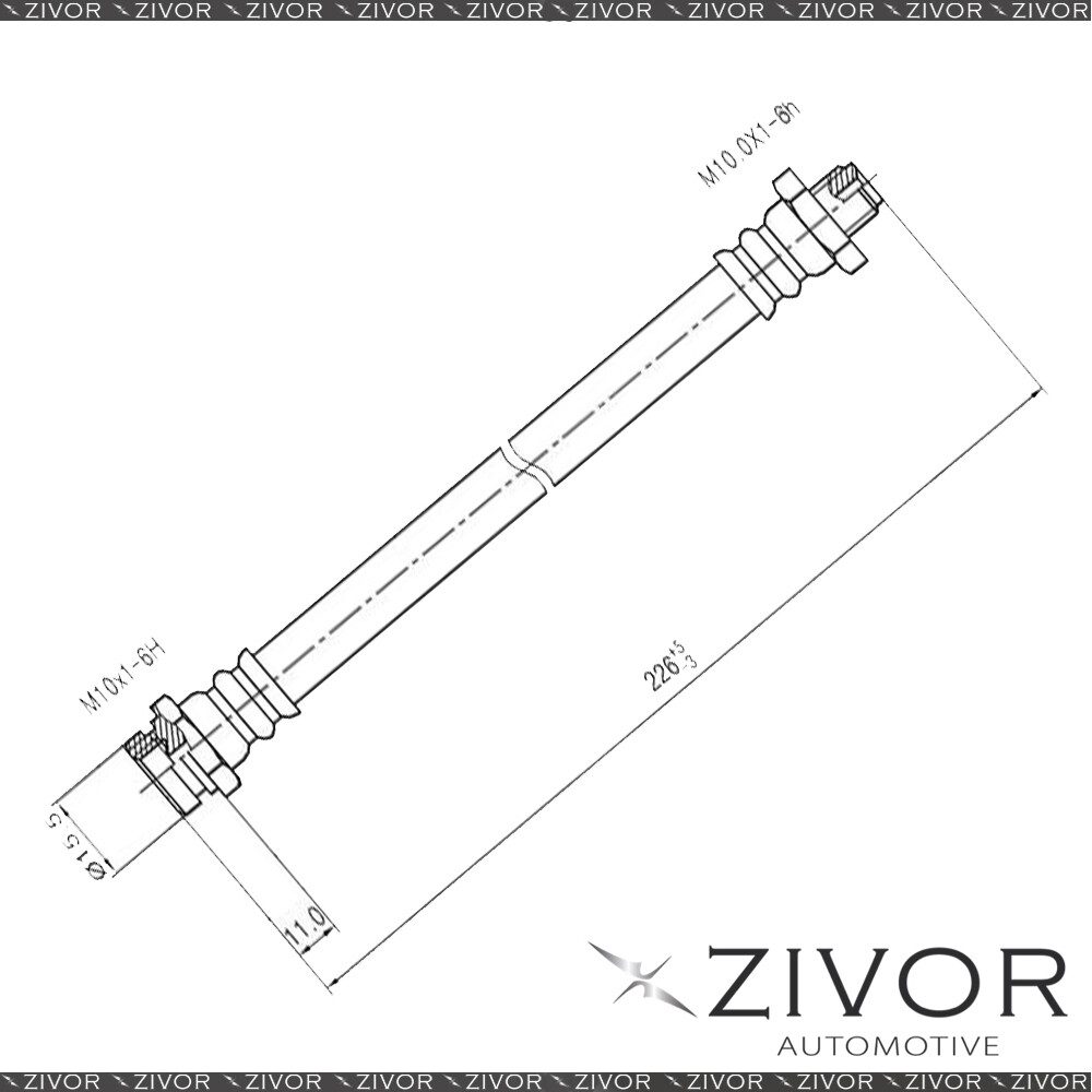PROTEX Hydraulic Hose - Front For MITSUBISHI SIGMA GL 2D Cpe RWD 1982 ...