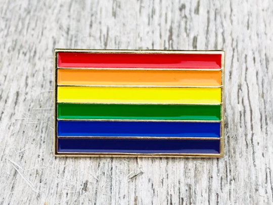 Pride Flag Bee Pin Nonbinary Pride Bee Enamel Pin - LGBT+ Enby Flag ...