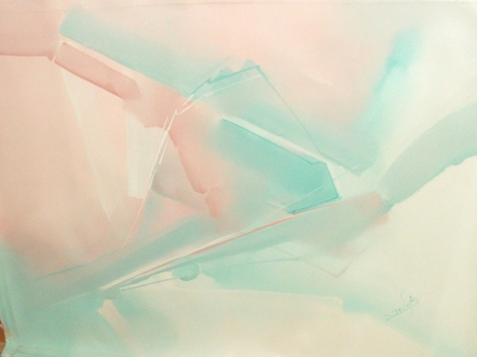 JOSEF KUGLER HUGE 30" X 40" ACRYLIC ON CANVAS ABSTRACT PAINTING | eBay
