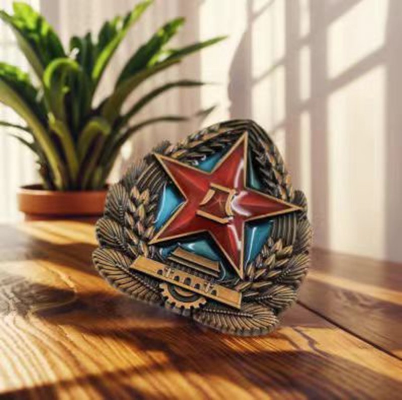 Chinese PLA Military Surplus Type 07 Army Enameled Metal Hat Badge | eBay