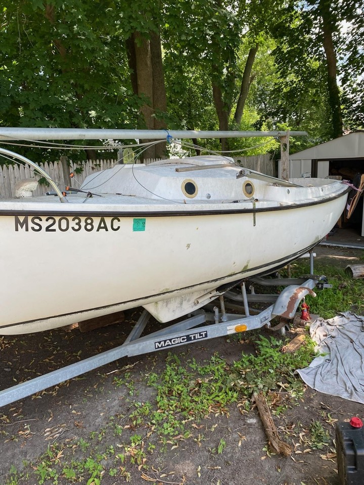 1982 Com-Pac 16' Sailboat w/ Trailer | eBay