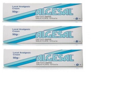3 x Algesal Local Analgesic Cream- 50g | eBay UK