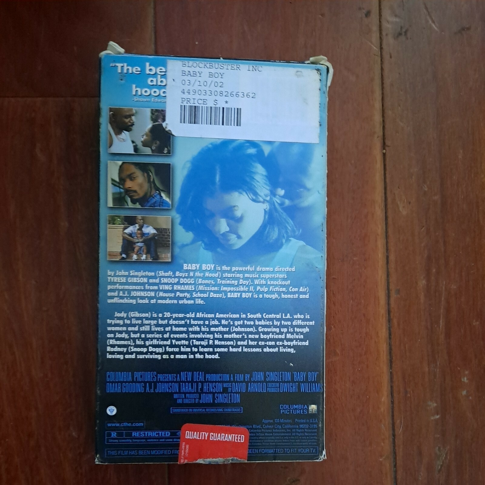 Baby Boy VHS Snoop Dogg, Tyrese Gibson Ving Rhames | eBay