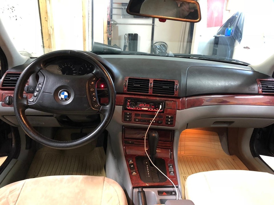 FOR BMW E46 3 SERIES INTERIOR Dash Trim Kit 3M BURL FULL SET 1998-2006 ...