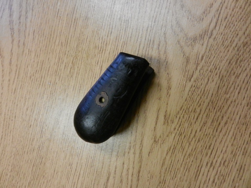 Mauser C96 ? Broom Handle Grips Wood Textured W/ Screw 3 1/4" tall Used ...