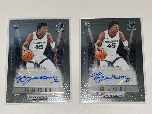 Lot 2 2023-24 NBA Prizm Deca GG Jackson II Rookie Auto Autograph Cards ...