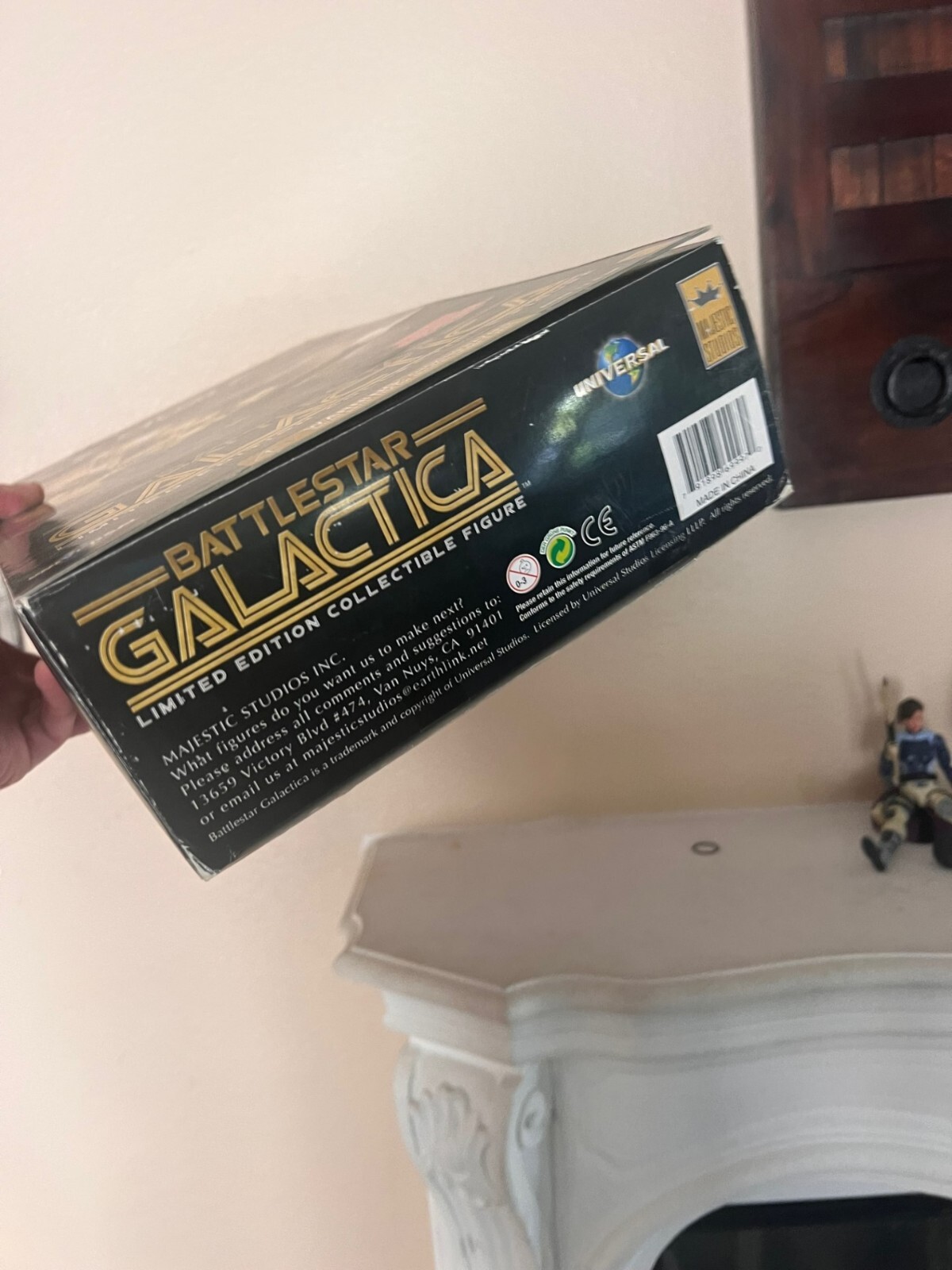 Gold Cylon Commander & Stand Set 12" Battlestar Galactica Majestic ...