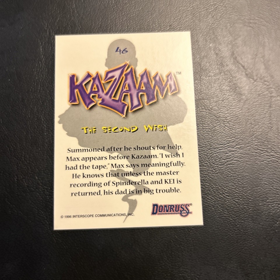 Jb5a 1996 Donruss Kazaam Shaquille O’neal #46 Max Connor Francis Capra ...