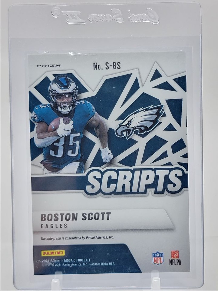 BOSTON SCOTT 2021 MOSAIC SILVER PRIZM SCRIPTS AUTOGRAPH AUTO Q1895 | eBay