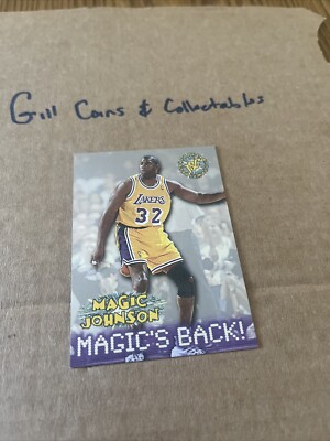 1995-96 Stadium Club Magic Johnson Magic’s Back ! # 361 Free Shipping ...