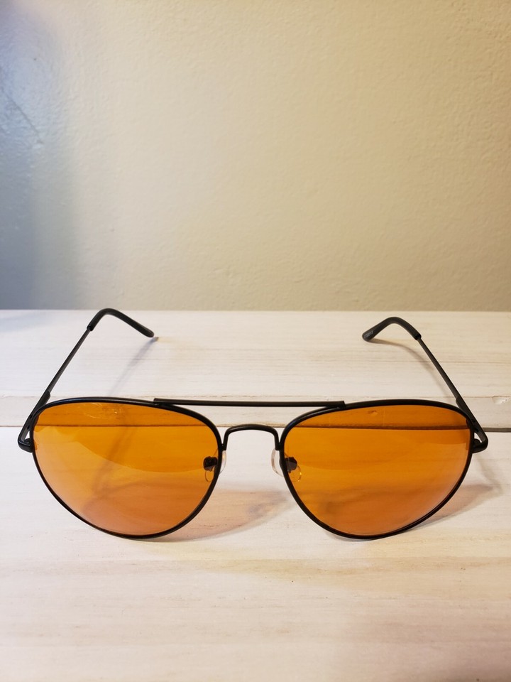 unisex high definition brownish&yellow lenses aviator sunglasses | eBay