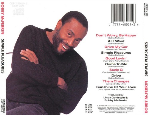 BOBBY MCFERRIN SIMPLE PLEASURES NEW CD 77774805926 | eBay