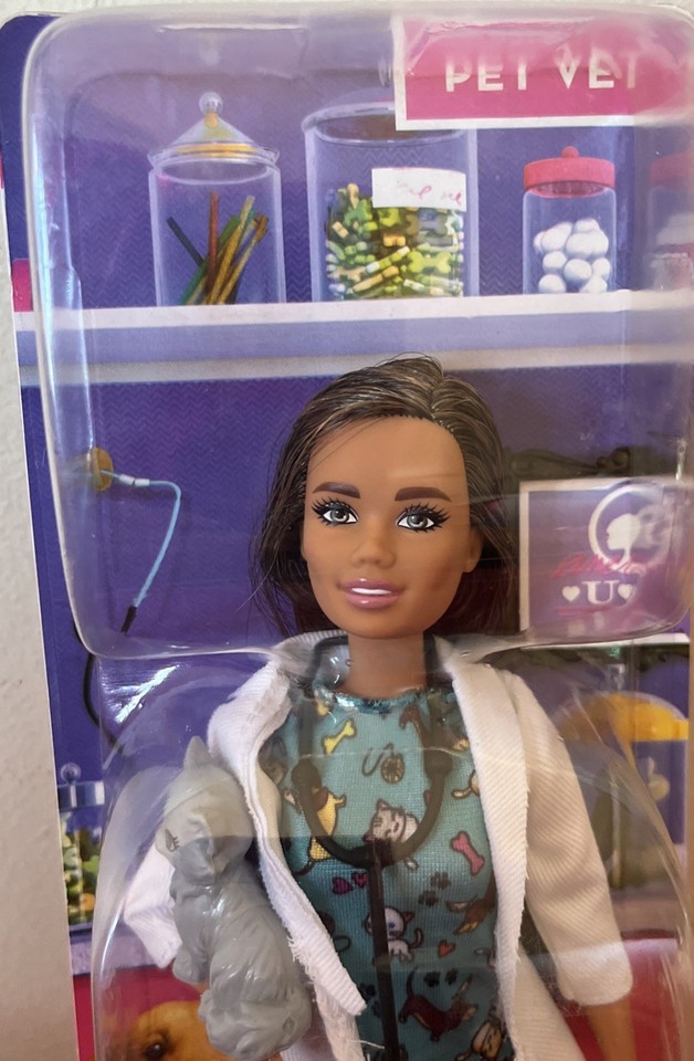 Career Barbie Doll PET VET You Can Be Anything cat 2019 Mattel | eBay