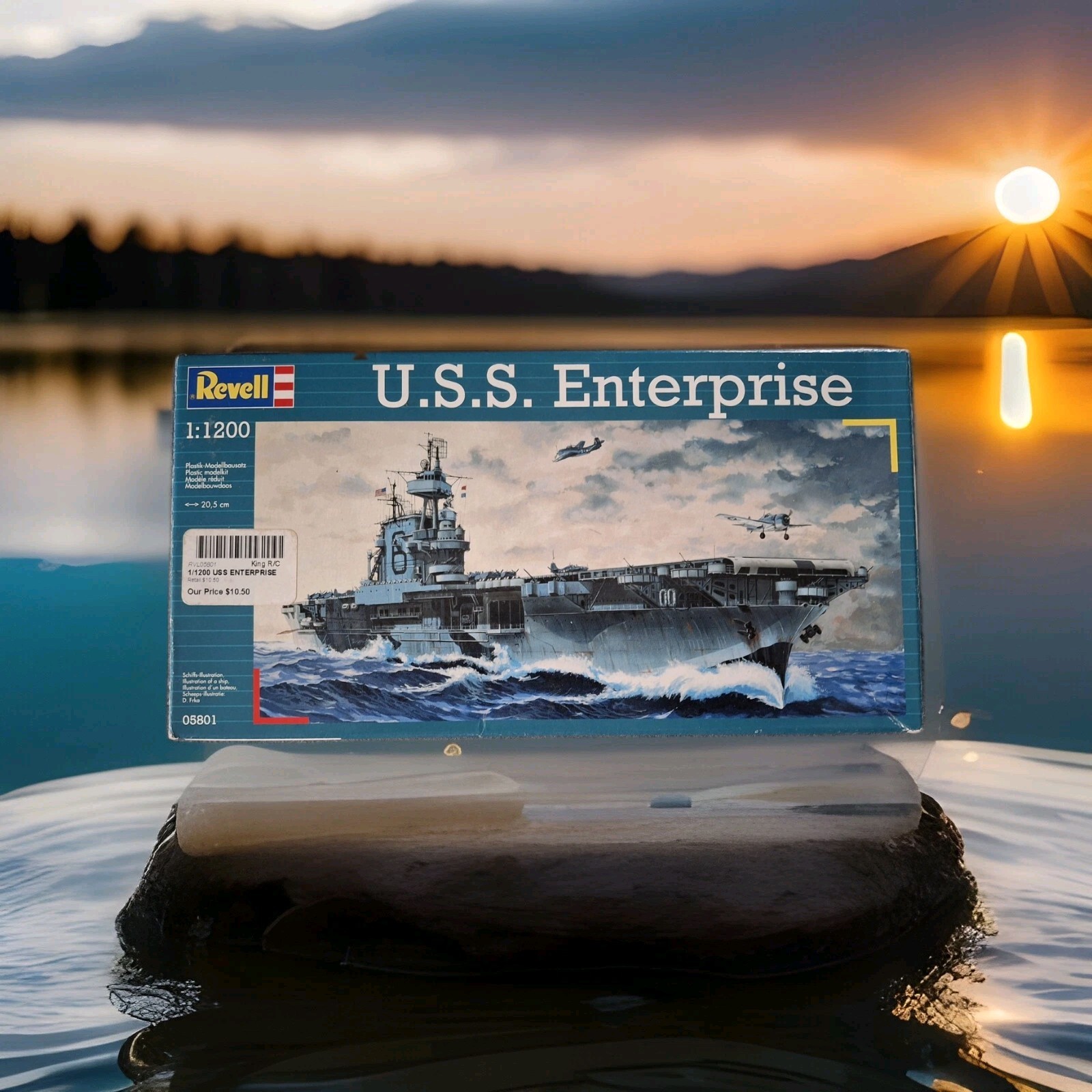 Revell USS Enterprise Nuclear Carrier Vintage Model Kit 1/720 scale H ...