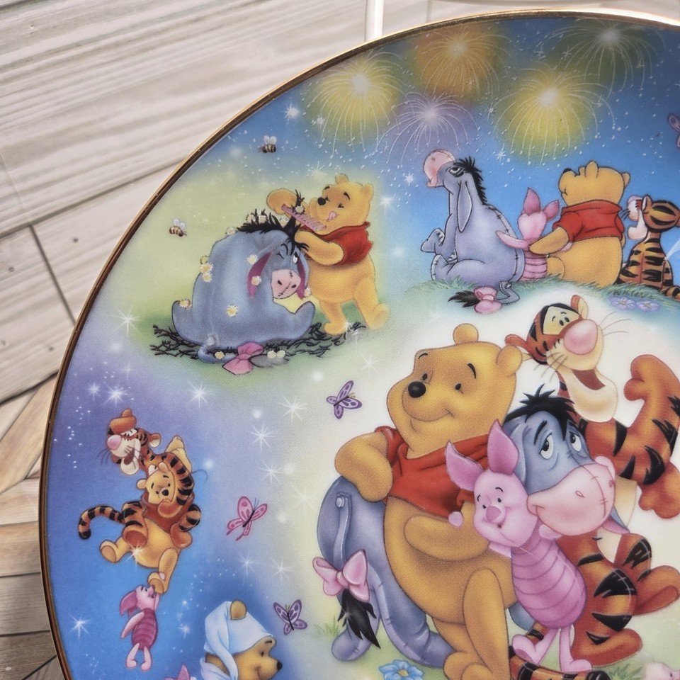 Bradford Collector Plate Disney Winnie Pooh Tigger Piglet Eeyore ...