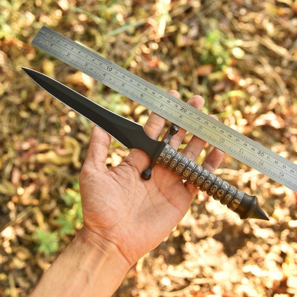 Vintage V42 Dagger US Special Forces WWII Fixed War Knife Double Edged ...