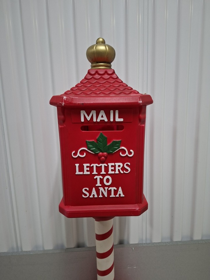 Letters To Santa" Mailbox Lighted Blow Mold Holiday Living Christmas ...