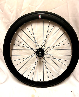 700C FIXED SINGLE SPEED FRONT WHEEL BLACK 40MM RIM FOR SINGLE SPEED ...