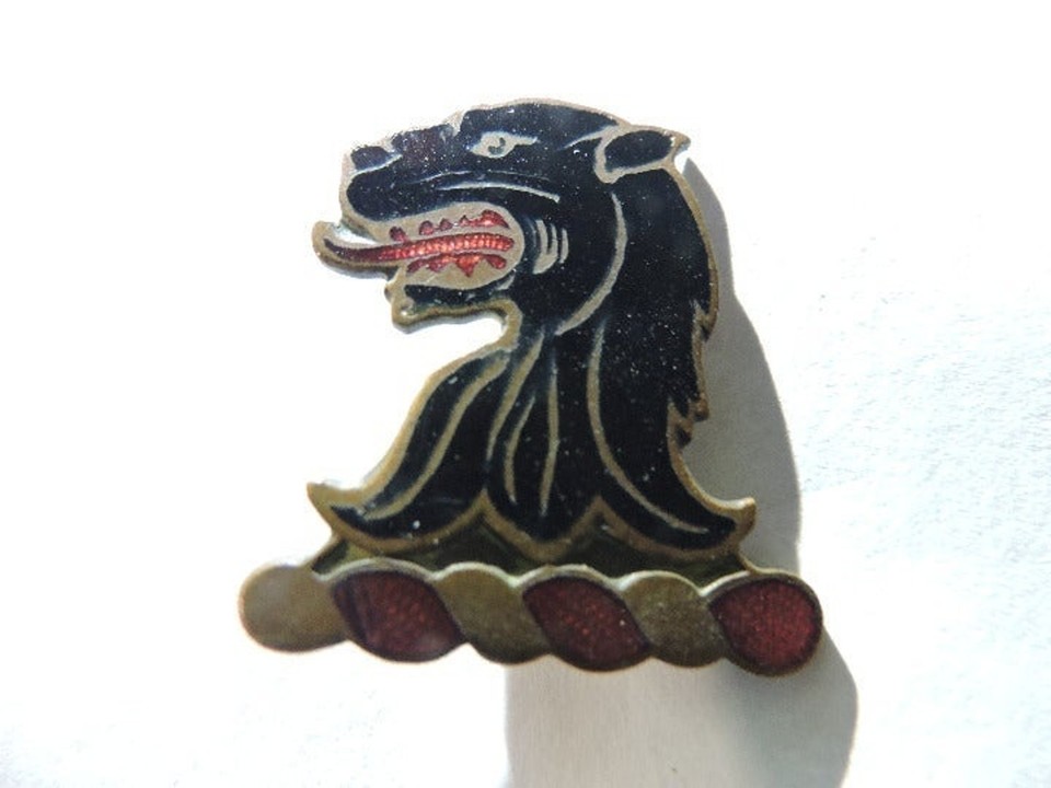 WW2 US Army 11th Engineer Battalion Unit Crest DI/DUI Screwback Pin ...