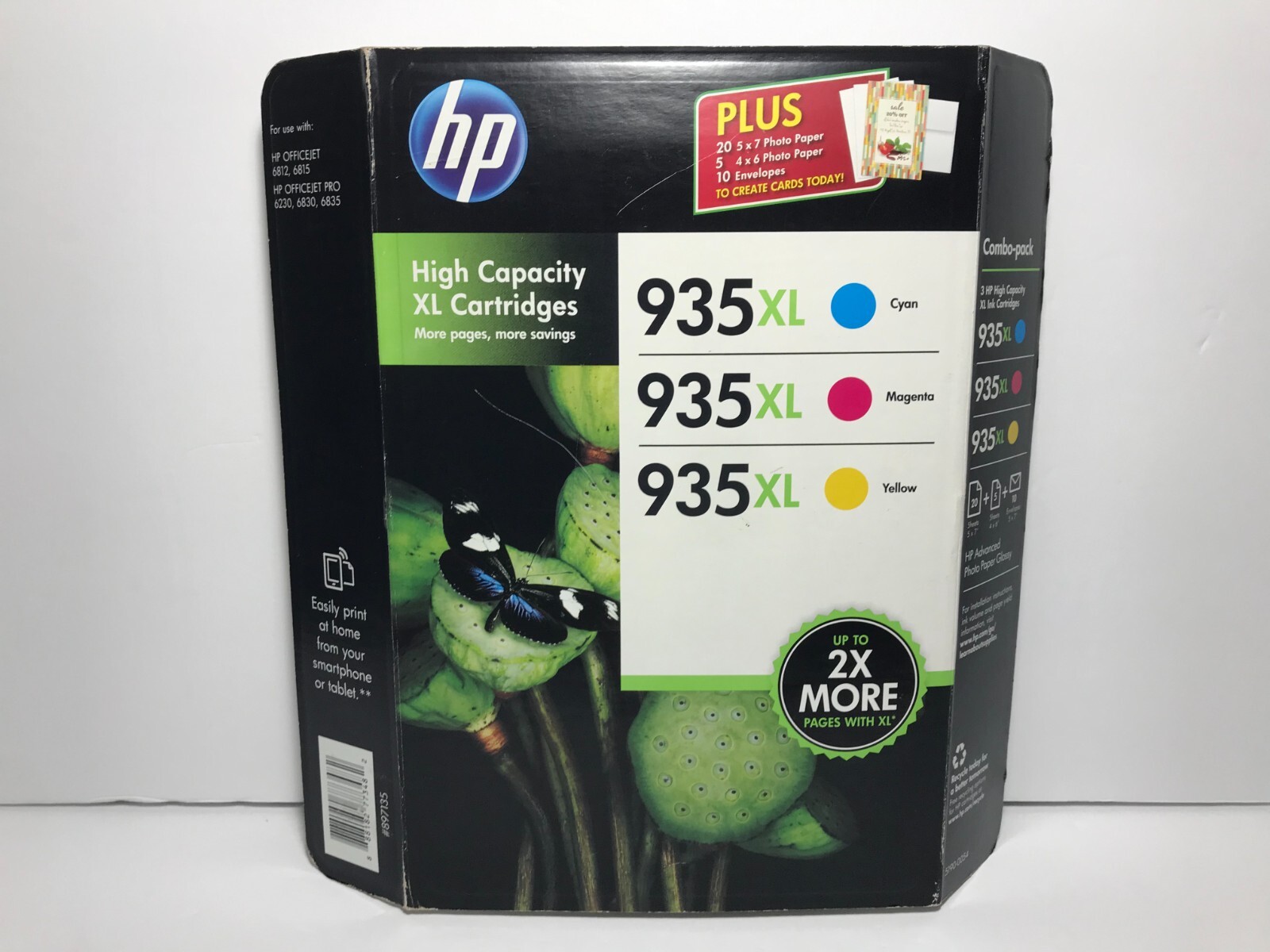 HP 935XL Color Ink Cartridge 3-Pack OFFICEJET 6815 6820 6830 6835 EXP ...