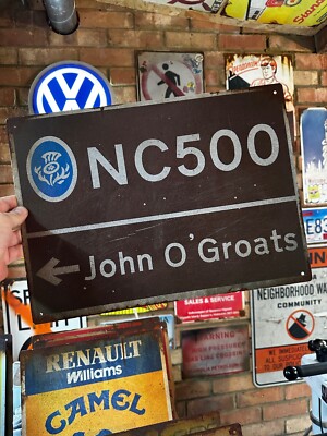 NC500 Scotland Roadtrip Sign Rusty Weathered Worn Campervan Camping ...