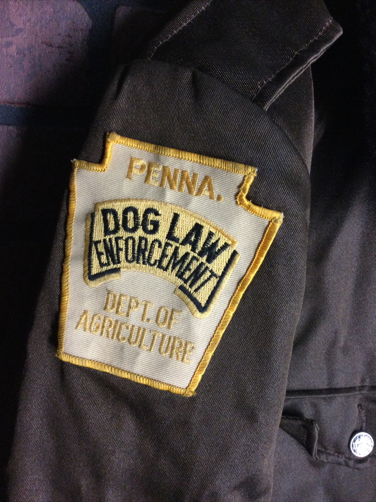 Vintage Size 46 L PA Dept Of Agriculture Dog Law Enforcement Jacket w ...