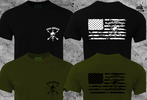 Nous Defions We Defy Special Forces U.S. Army Elite Troops USA Flag T ...