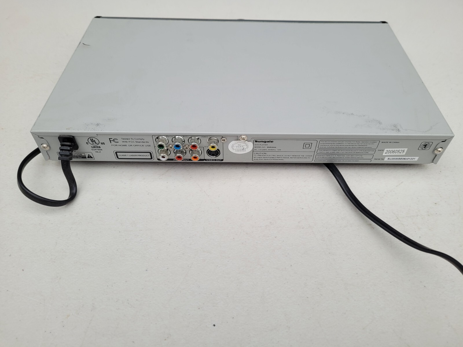 Sungale Progressive Scan CD DVD MP3 Player DVD2030 No Remote Tested ...